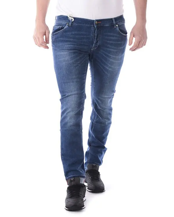 DANIELE ALESSANDRINI Stretch Jeans - Navy
