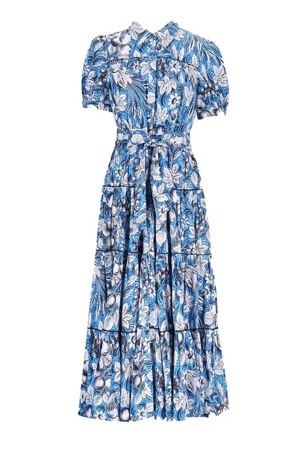 Diane Von Furstenberg Printed Dress Dvfds1s003bprdi