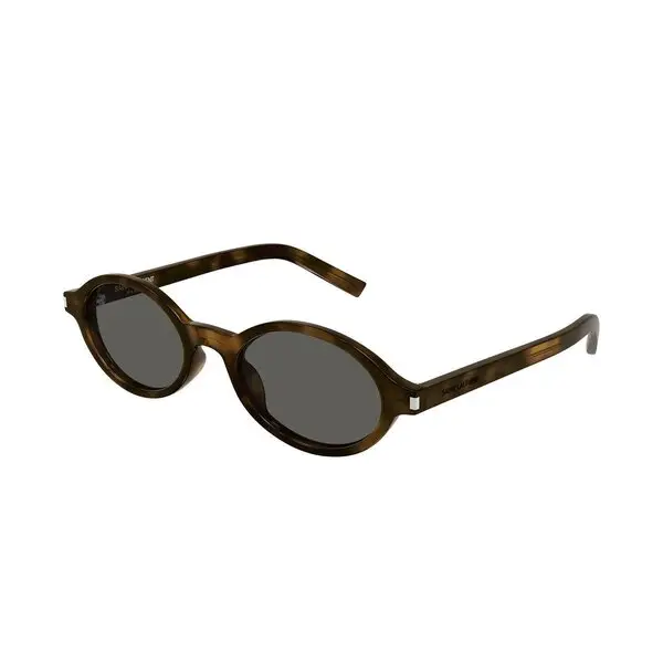 Saint Laurent Havana Oval Sunglasses - Brown