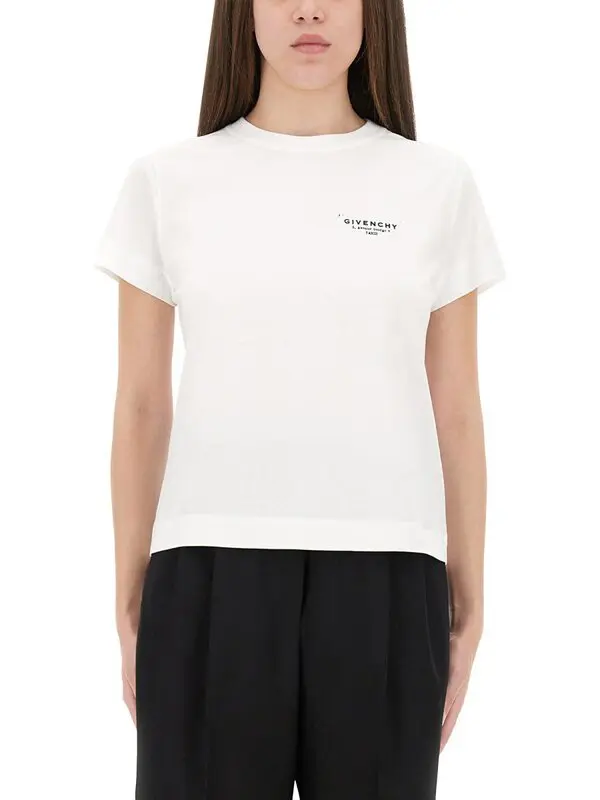 Givenchy T-shirt With Logo - White