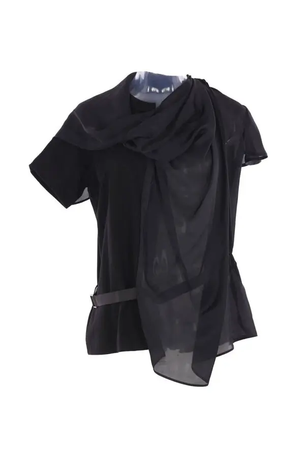 Sacai T-shirt - Black+black