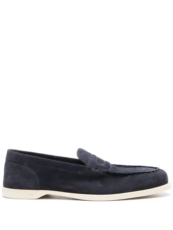 John Lobb Pace Suede Loafers - Blue