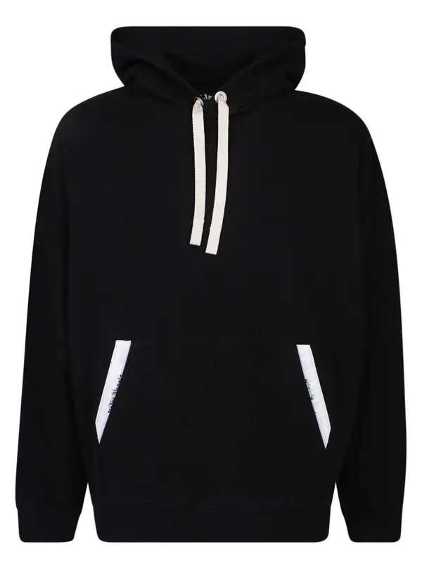 Palm Angels Cotton Hoodie - Black