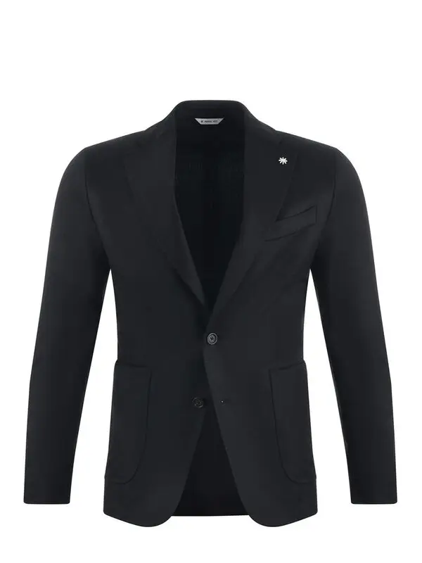 MANUEL RITZ Stretch Wool Jacket - Black