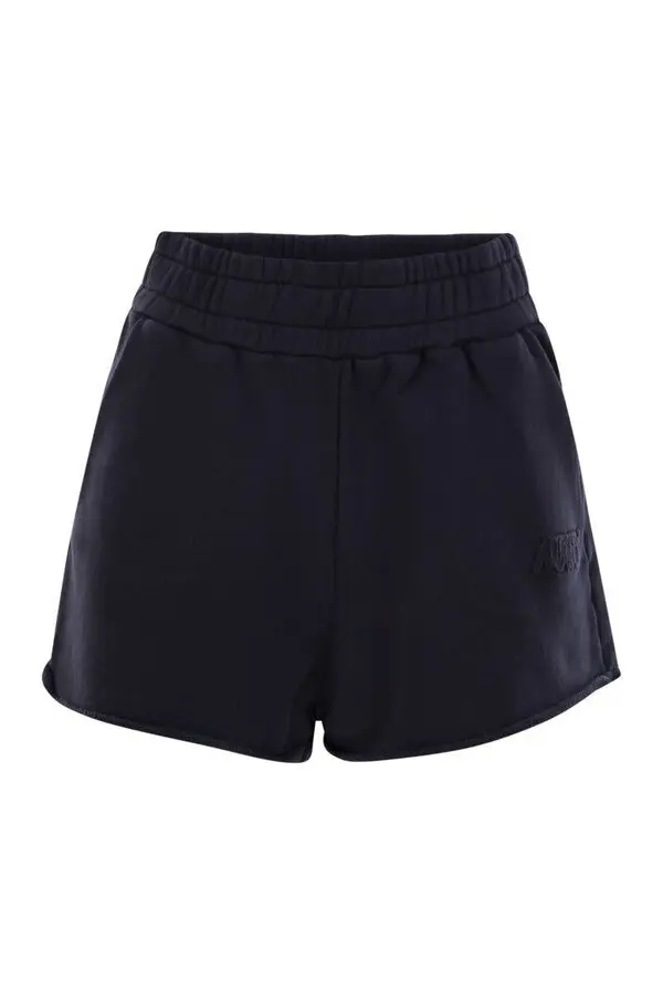 AUTRY Compact Cotton Jersey Short Trousers - Blue