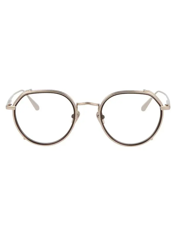 Linda Farrow Falcon Optical Glasses - Lightgold/metallicbrown/optical
