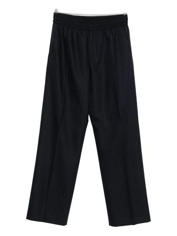 Golden Goose Pinstriped Wool Trousers - Blue