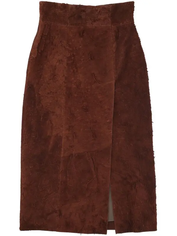 Alexander McQueen Chestnut Skirt - Brown