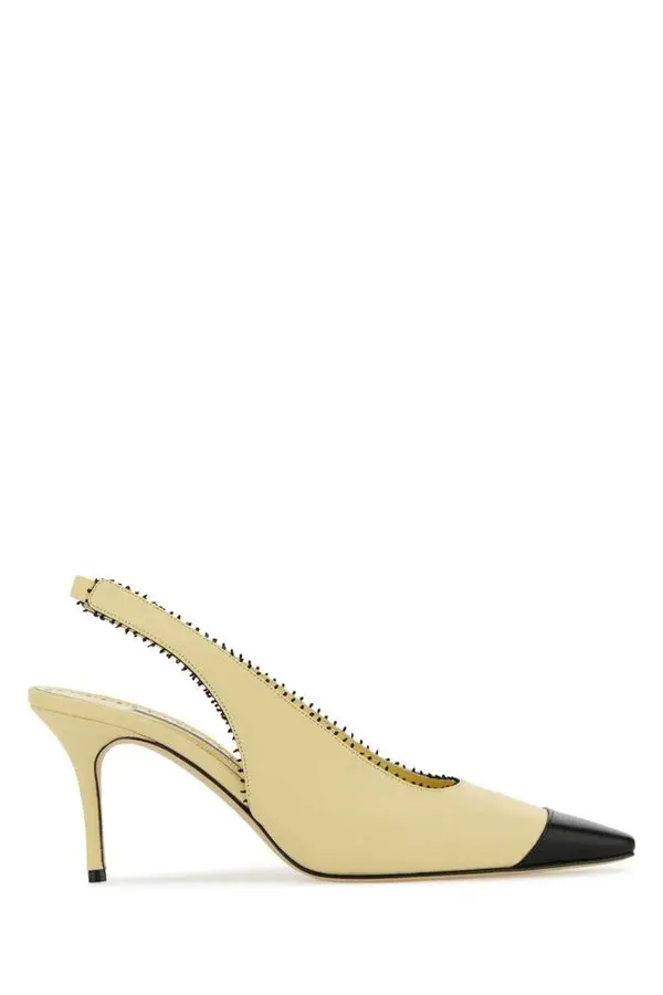 Manolo Blahnik Gaius Leather Pumps - Yellow