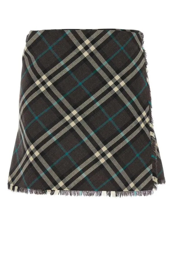 Burberry Embroidered Mini Skirt - Multicolor