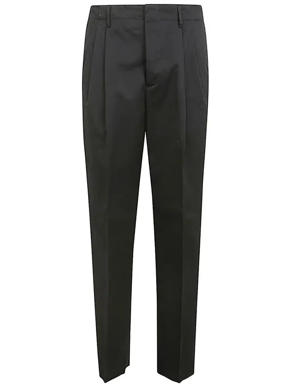 LARDINI Drop Reg Two Pences Trousers - Black