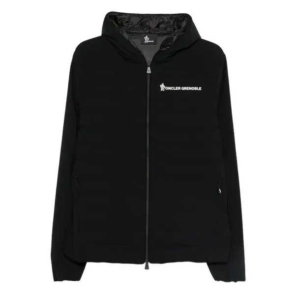 Moncler Padded Zip-up Sweater - Black
