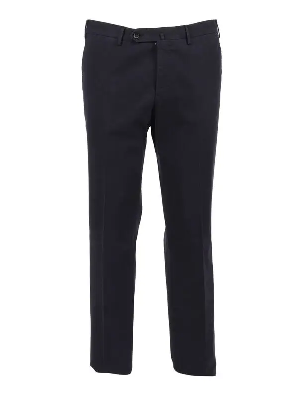 PT TORINO Slim Fit Flat Front Pants - Blue