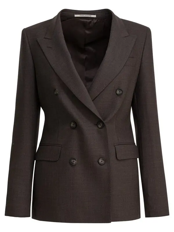 Tagliatore Double-breasted Blazer - Brown