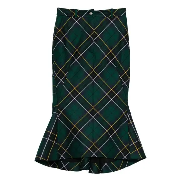Alexander McQueen Plaid Wool Pants - Multicolor