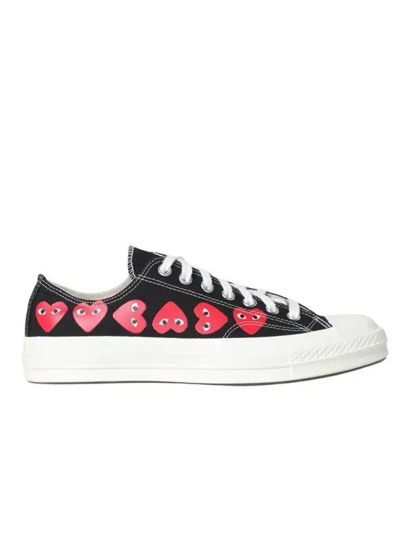 CONVERSE X COMME DES GARÇONS PLAY Multi Heart Low Top Sneakers