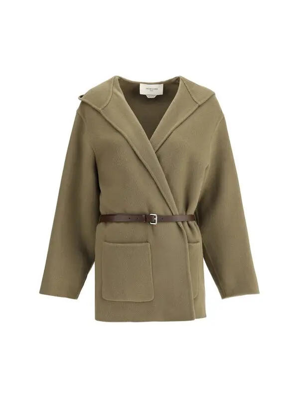 Jacob Cohen Double Wool Cloth Caban Jacket - Brown