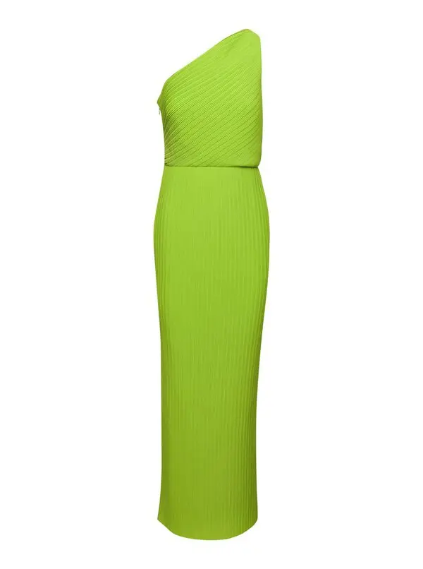 Solace London One Shoulder Techno Maxi Dress