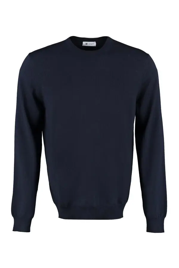 THE (ALPHABET) Wool Pullover - Blue