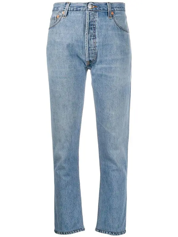 RE/DONE High-rise Cropped Jeans