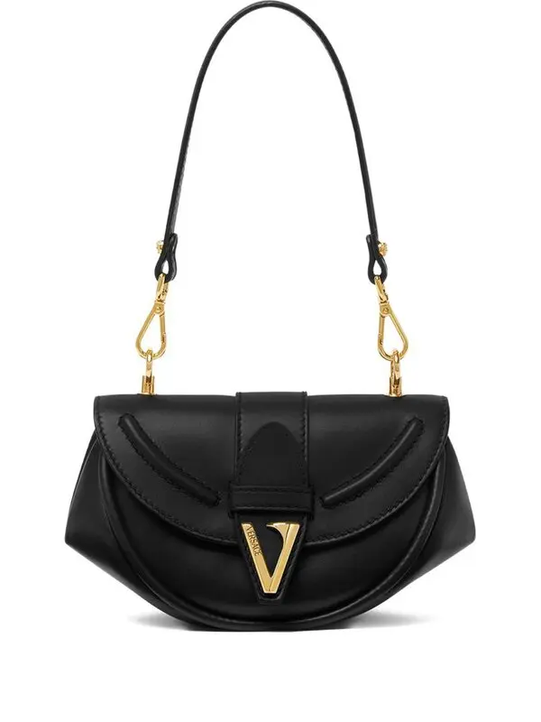 Versace Virtus Shoulder Bag - Nero E Oro