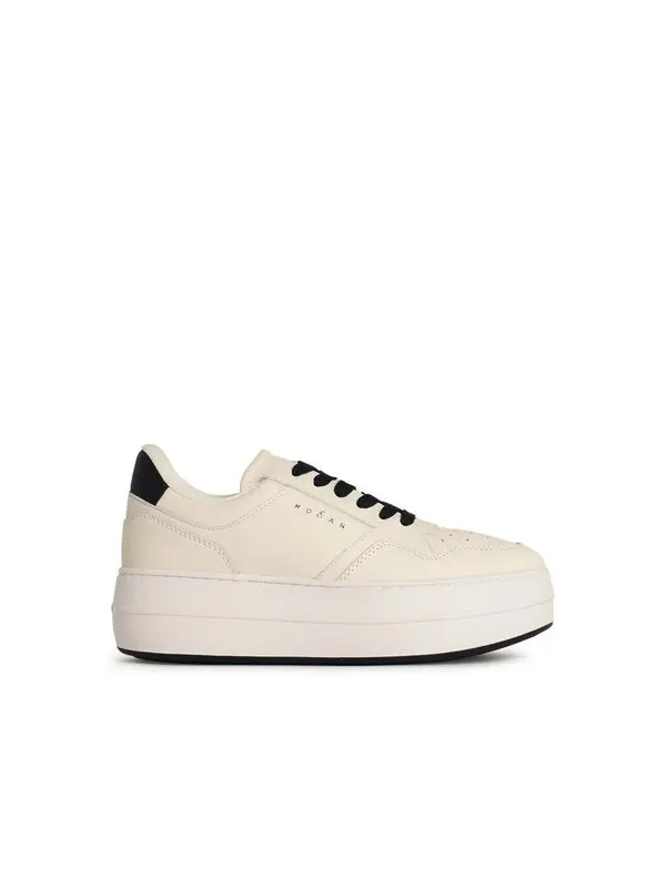 Hogan H670 Leather Sneakers - White