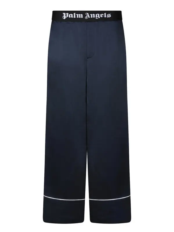 Palm Angels Linen-blend Trousers