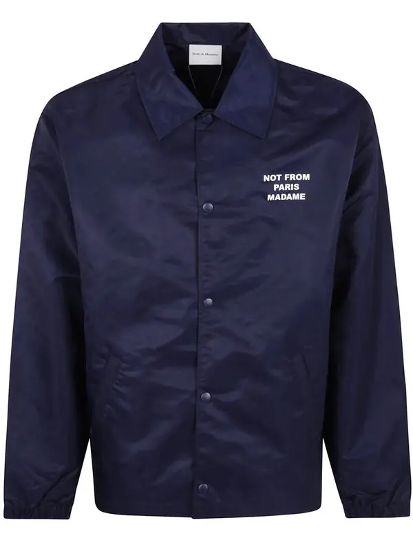 Drole De Monsieur La Veste Slogan Jacket - Blue