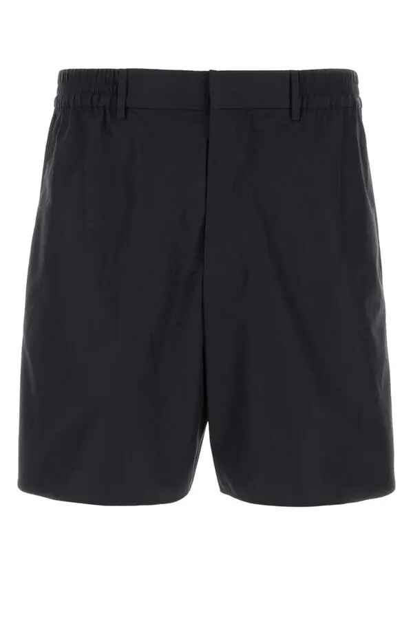 Fendi Poplin Bermuda Shorts - Black