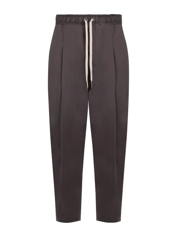 YES LONDON Techno Wool Calf Length Trousers