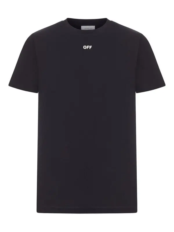 Off-White Logo Cotton T-shirt - Multicolor