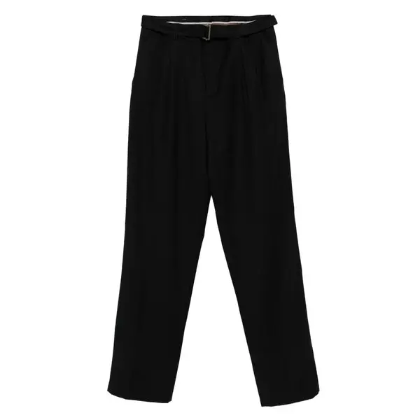 Canali Pleated Trousers - Black