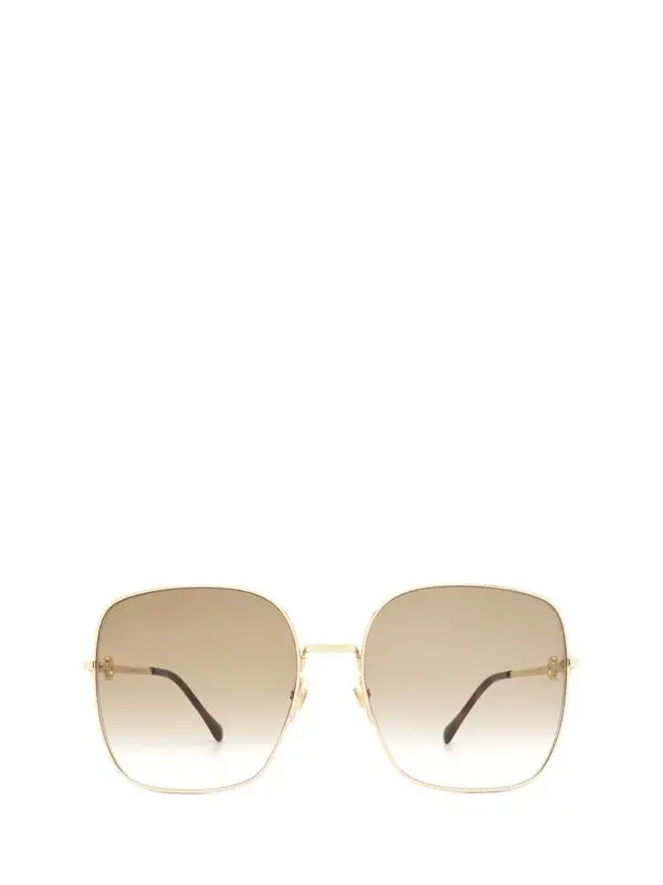 Gucci Square Frame Sunglasses - Gold