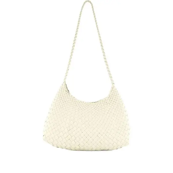Dragon Diffusion Woven Leather Bag - White