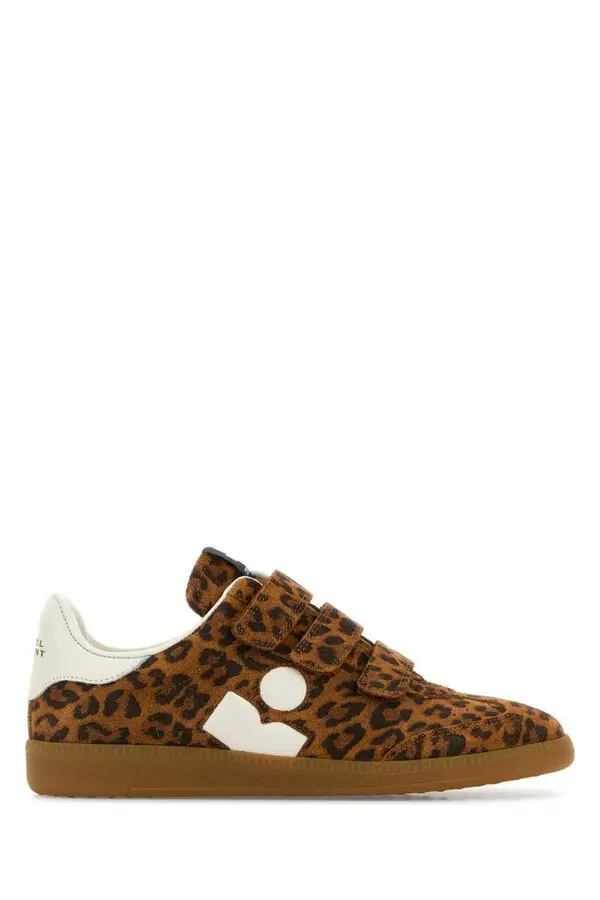 Isabel Marant Printed Suede Sneakers - Multicolor