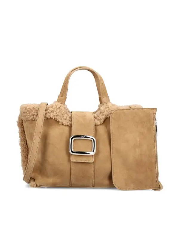 ROGER VIVIER Grand Vivier Choc Shopping Sheepskin - S812(tobacco Ch)+s410(kenia Sc