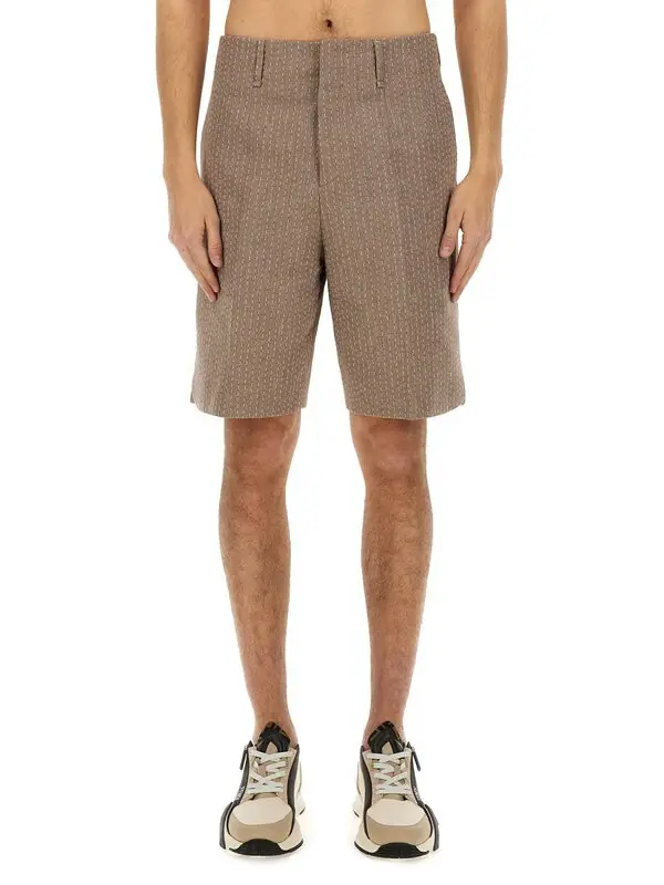 Fendi Jacquard Bermuda Shorts