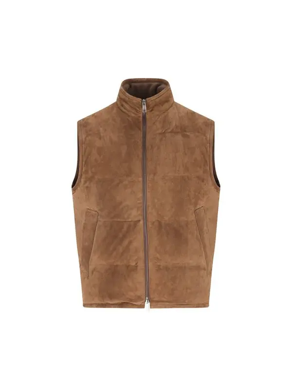 Zegna Suede Lambskin Gilet - Multicolor