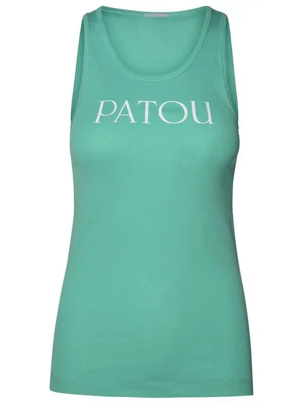 Patou Ribbed Tank Top - Mint Green