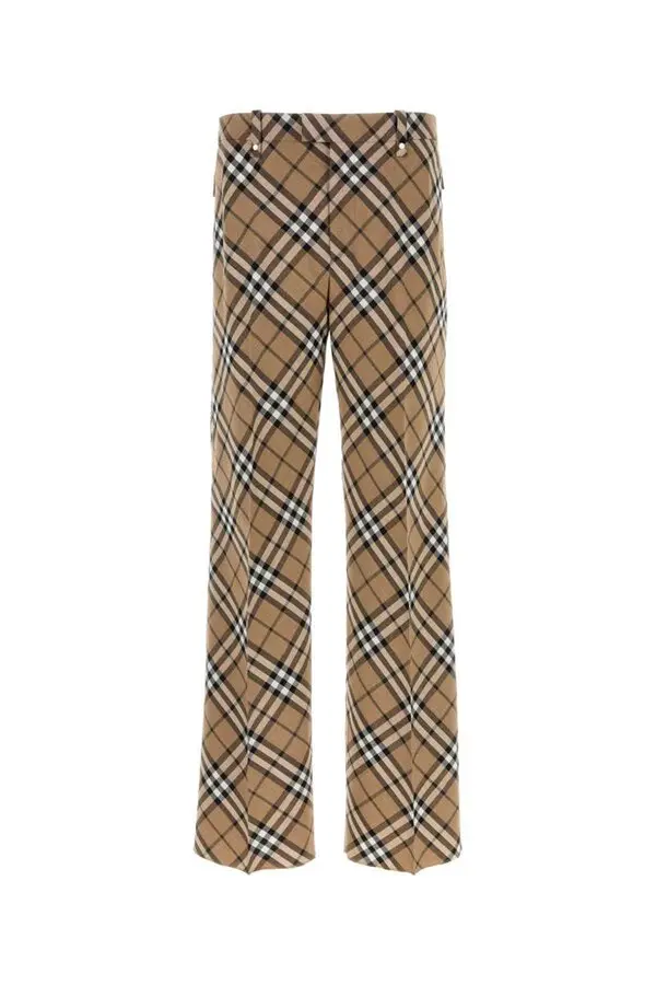 Burberry Embroidered Polyester Blend Pants - Multicolor