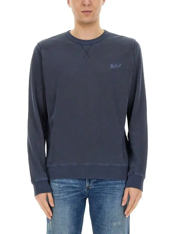 Woolrich Logo Sweatshirt - Blue