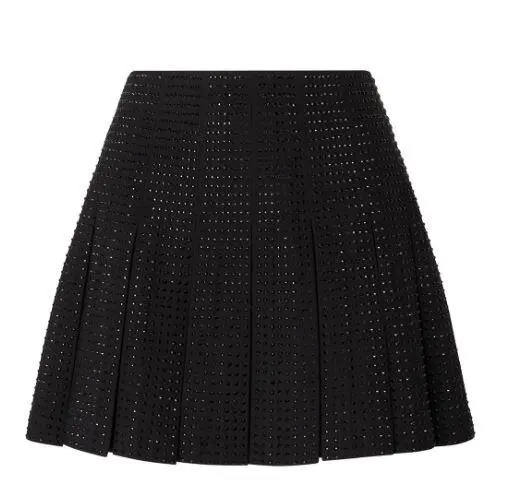 Pinko Pleated A-line Skirt - Black