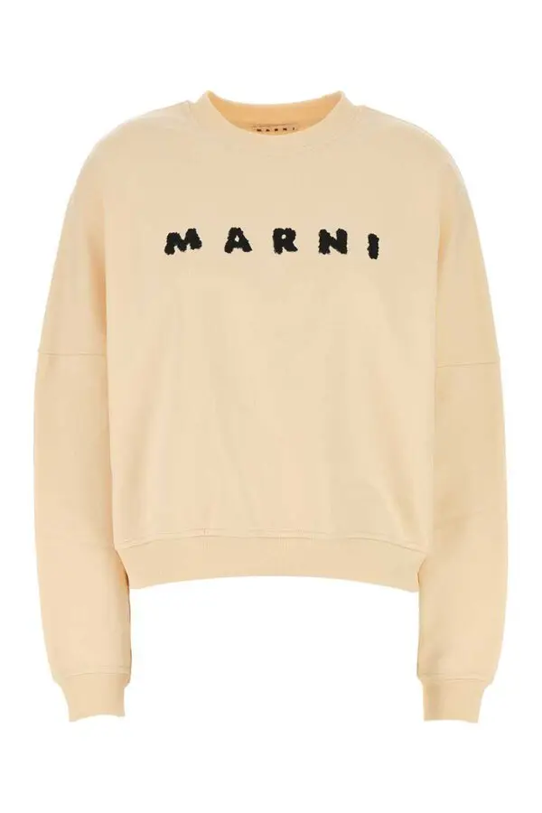 Marni Cotton Oversized Sweatshirt - Yellow