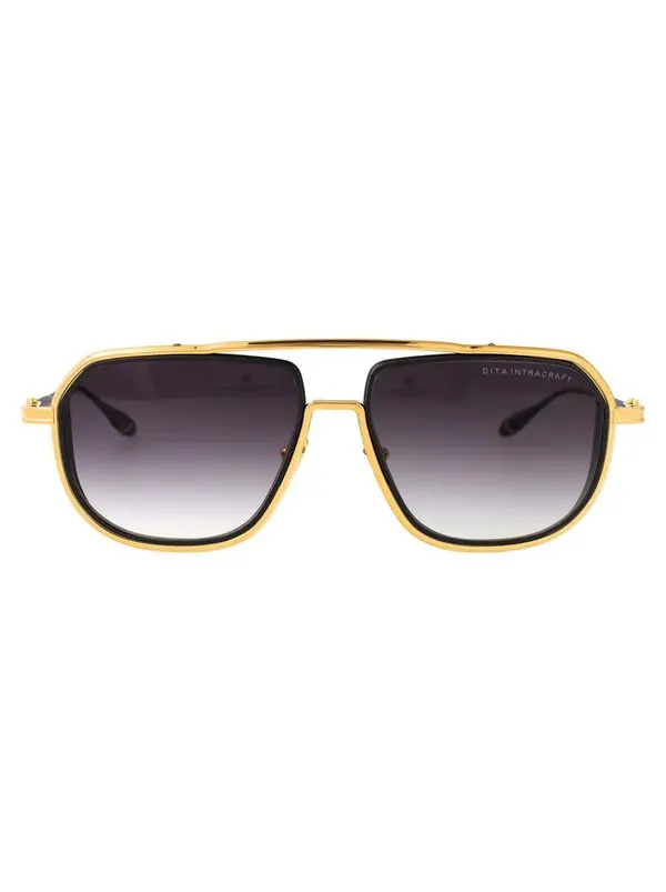 Dita Sunglasses - Yellow Gold - Black Iron W/grey To Clear Gradient