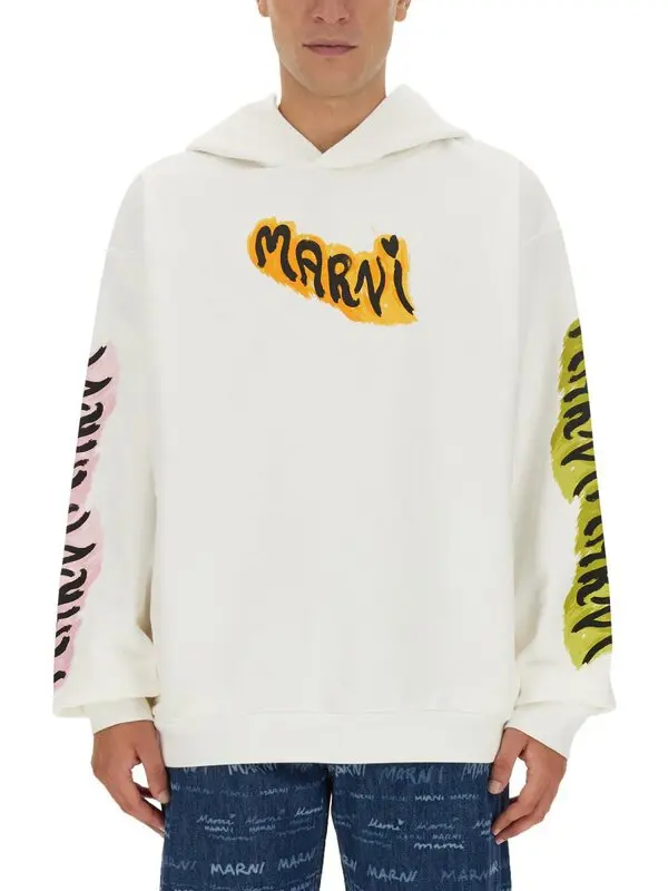 Marni Regular Fit Logo Sweatshirt