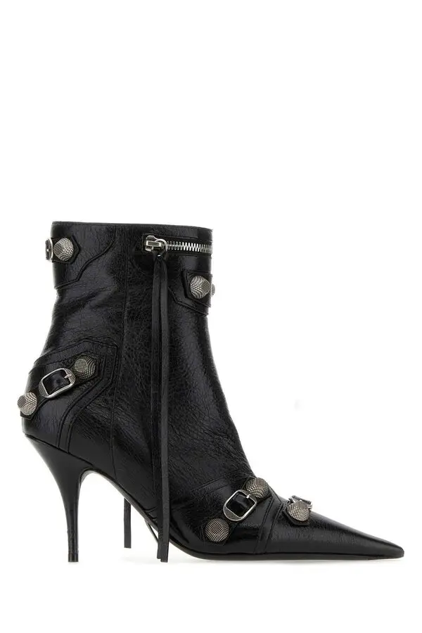 Balenciaga Cagole Pointy Toe Ankle Boots