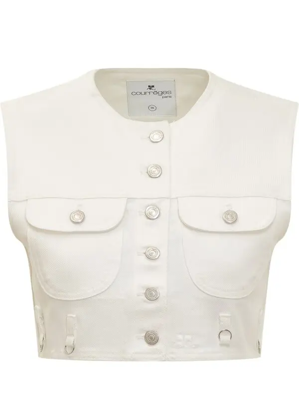 COURREGES Multiflex Denim Jacket - White