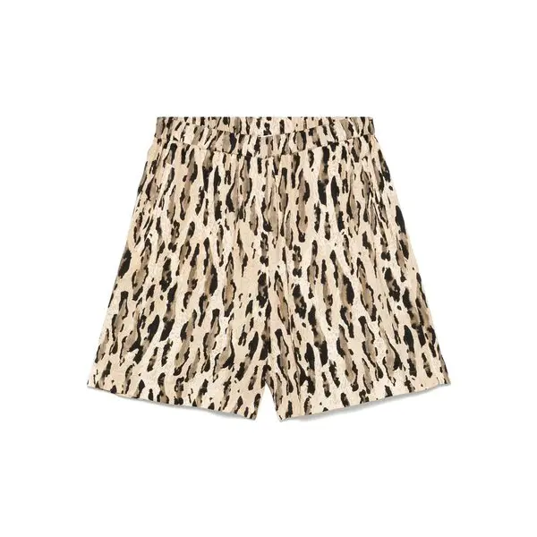 THE NINA STUDIO Leopard Print Shorts - Multicolor