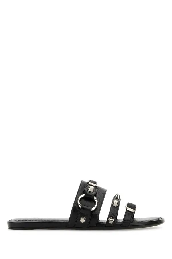 Balenciaga City Slippers - Black