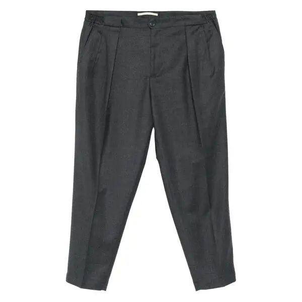 BRIGLIA 1949 Pleated Straight Leg Trousers - Grey